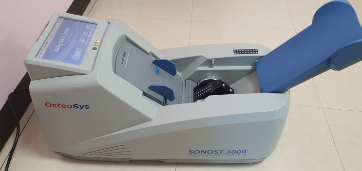 경기도 연천군보건의료원 오스테오시스 초음파 골밀도 진단기(모델:SONOST-3000)설치리뷰 : 네이버 블로그