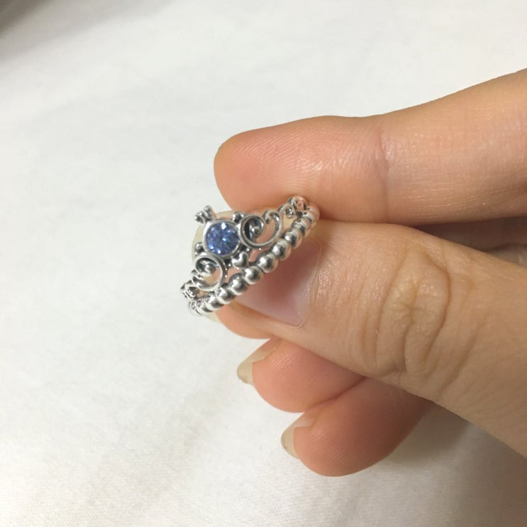 판도라Pandora, 신데렐라 블루 티아라 반지 비차밍 직구+사이즈팁💍 : 네이버 블로그