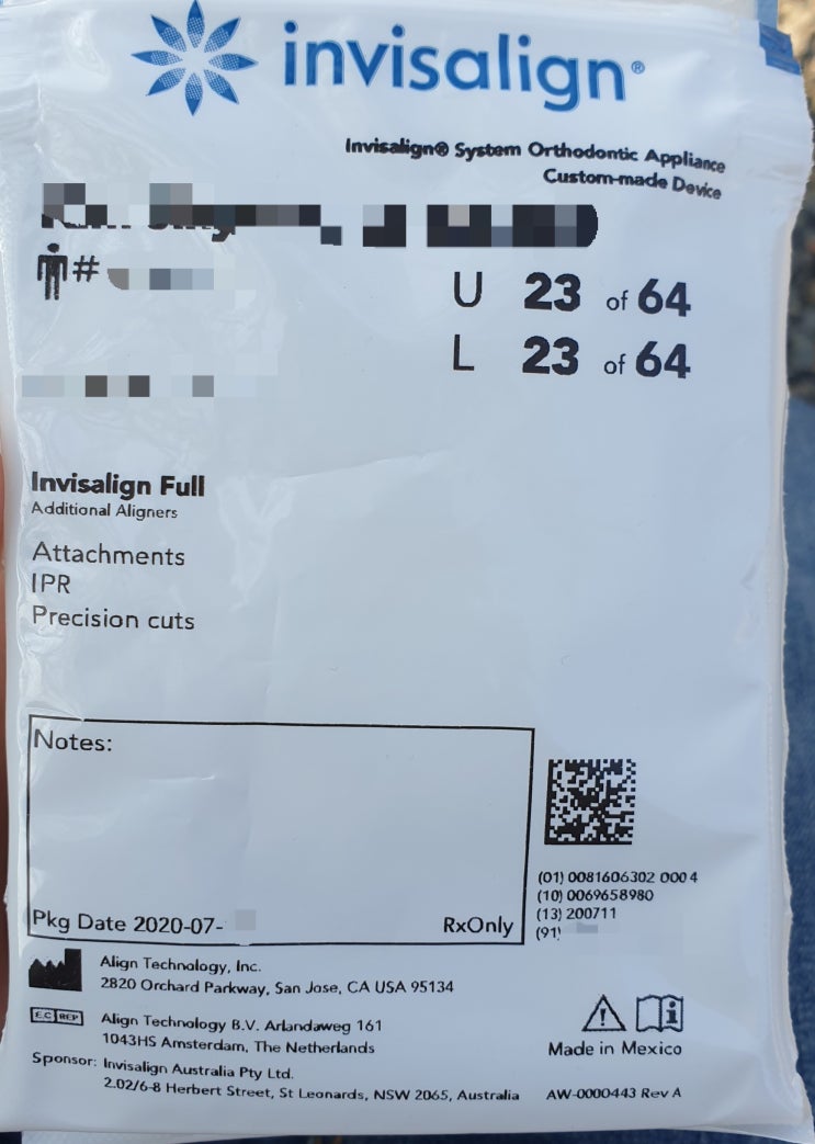 치아교정일기 17- 인비절라인(invisalign) 교정 add(23/64) - 벌써, 일년 : 네이버 블로그