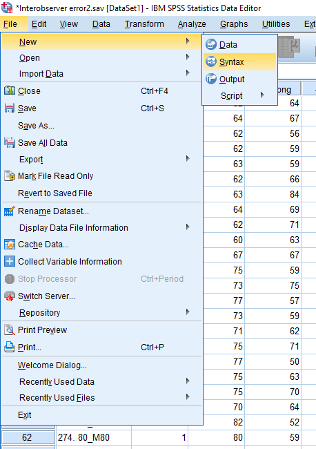 SPSS에서 Concordance Correlation Coefficient 구하기 : 네이버 블로그