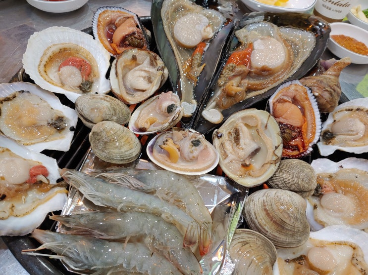 군산 선유도 조개구이 맛집 선유도활어회차림상 신선한 조개구이를 반려견과 함께 네이버 블로그