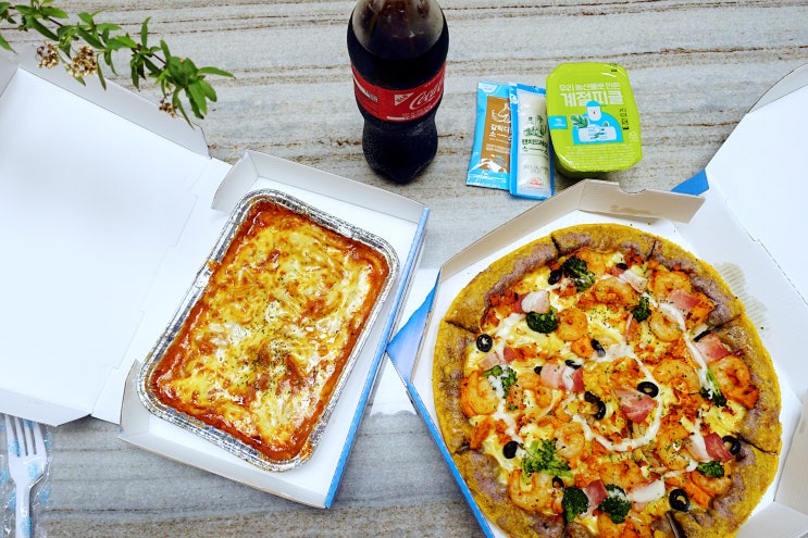 안산피자알볼로 알볼로 피자 쉬림프n핫치킨🍤 골드피자🍕 배달 후기 3 4월 할인 이벤트 치즈오븐스파게티무료🍝 깜짝