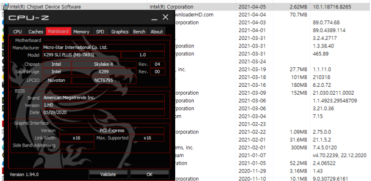 21/03/31 Intel Chipset INF Utility Version: 10.1.18716.8265 정보 : 네이버 블로그