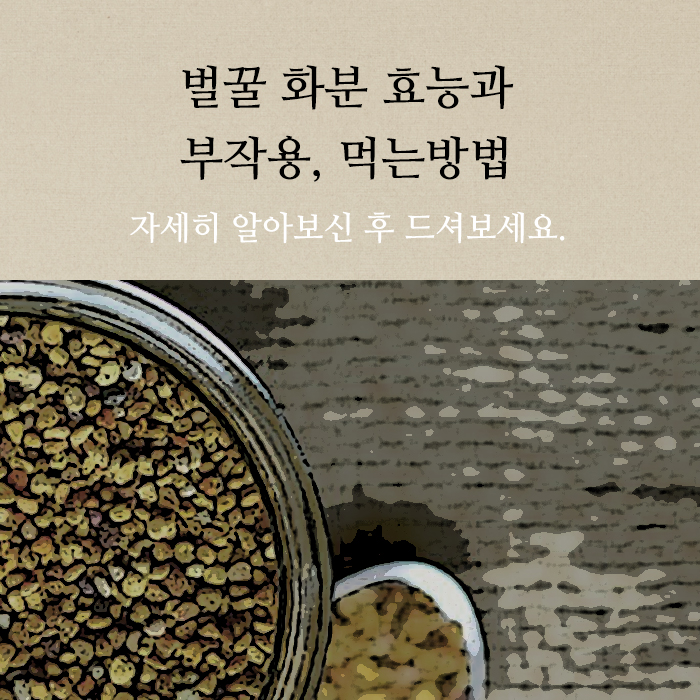벌꿀 화분 효능 벌 화분 먹는 방법 부작용 유통기한 네이버 블로그