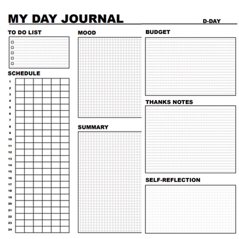 [OSOZ] My day Journal | 굿노트 다이어리 속지, 노트쉘프 속지, 디지털 플래너 속지 : 네이버 블로그