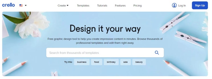 인스타그램, 페이스북 디자인을 무료로 만들어주는 크렐로 Crello : 네이버 블로그