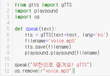Python gTTS 음성 무한 출력 : 네이버 블로그