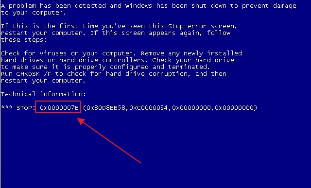 컴퓨터 블루스크린 0x0000007b 해결법 두가지원인 : 네이버 블로그