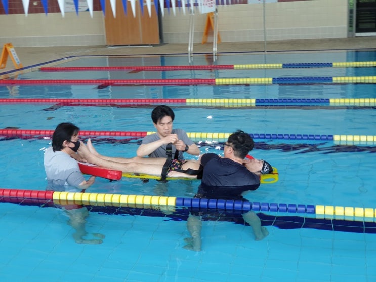 스포츠센터 수영장, '4분의 기적' 모의훈련 실시 : 네이버 블로그