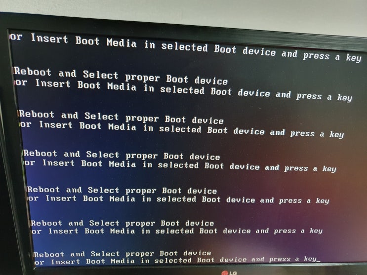 Reboot and select proper Boot device or insert Boot Media in selected ...