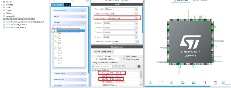 STM32F429ZI TIM INT를 이용한 uDelay 함수 : 네이버 블로그