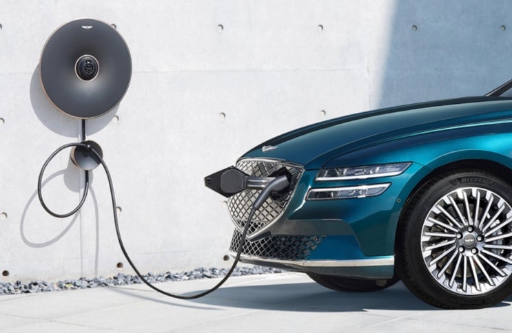 제네시스 G80 EV 전기차 공개, 주행가능거리 427km : 네이버 블로그