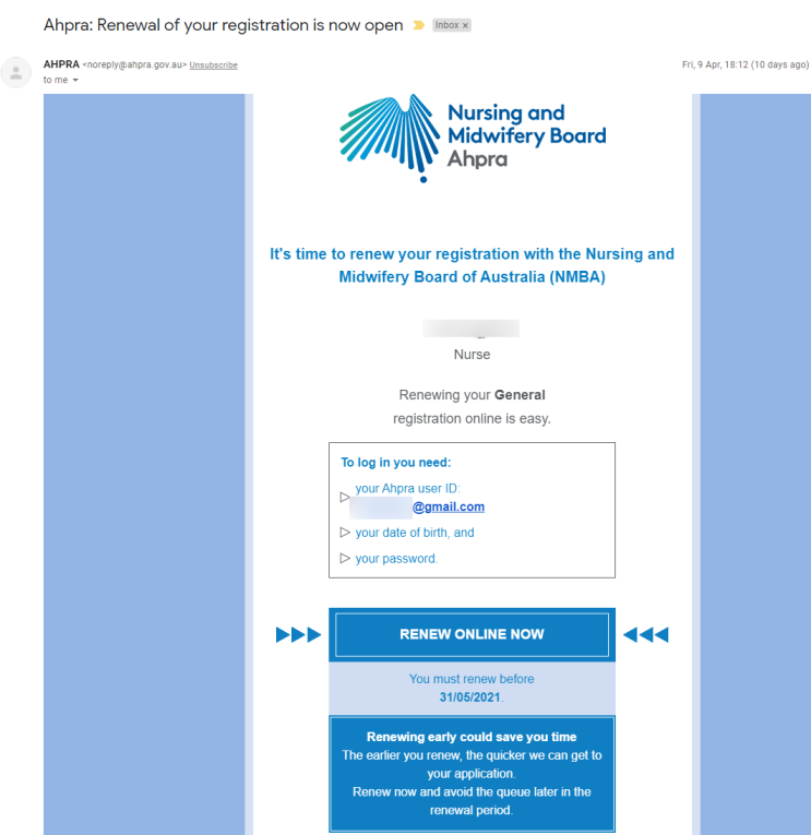 [호주간호사] AHPRA 간호 Registration Renew (Feat. Year 3) : 네이버 블로그