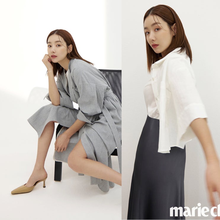 마리끌레르 소이현 화보 패션 2021 여자 여름 코디 아이템 체크 Dkny 원피스 롱스커트 네이버 블로그