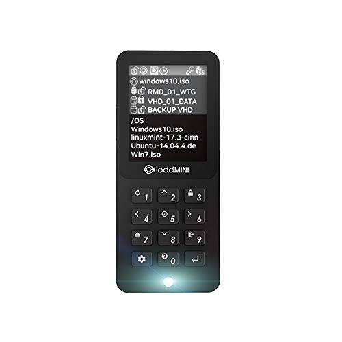 인기 많은 iodd 미니 USB 3.0 256-bit 보관 encrypted SSD 드라이브 (1TB) iodd Mini U ...