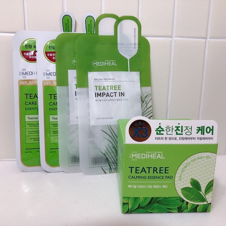 올리브영 마스크팩추천 메디힐 티트리 진정라인업 3종 후기 네이버 블로그