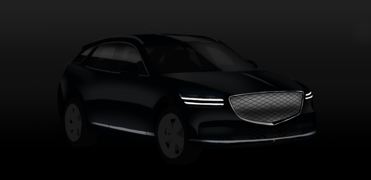 2021 제네시스 GV70 E JK1 EV 티저 / 2022 GENESIS Electrified GV70 TEASER : 네이버 블로그