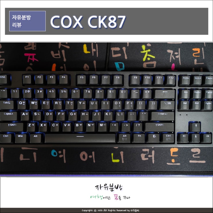 기계식키보드 추천, COX CK87 게이트론 황축 : 네이버 블로그