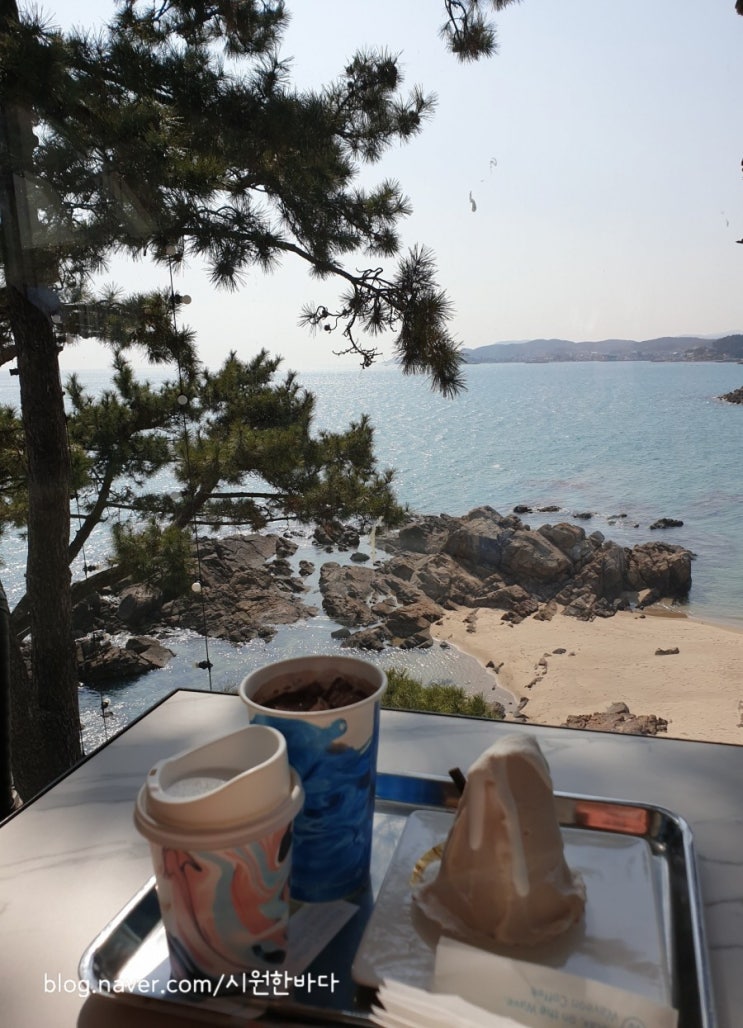 부산 부산 기장 뷰맛집 바다보며 커피한잔의 여유를 즐길 수 있는 사진맛집 웨이브온 커피 네이버 블로그
