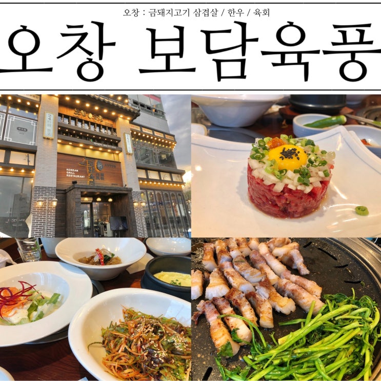 오창고기집 오창소고기 한우 육회 맛집 보담육풍 네이버 블로그