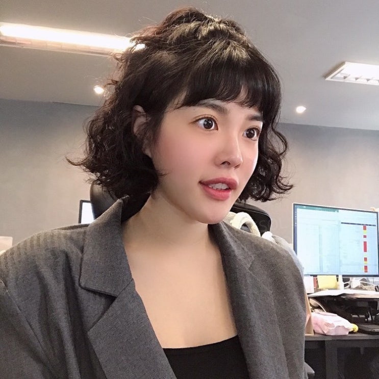 신사역 미용실 이솔레코드 피치펌 짧은단발 앞머리웨이브까지 뽀글뽀글 귀엽게 도전해보세요 블로그 이벤트 네이버 블로그