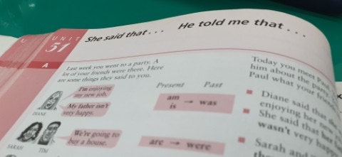 Grammar in Use Basic / Unit 51 She said that... He told me that ...