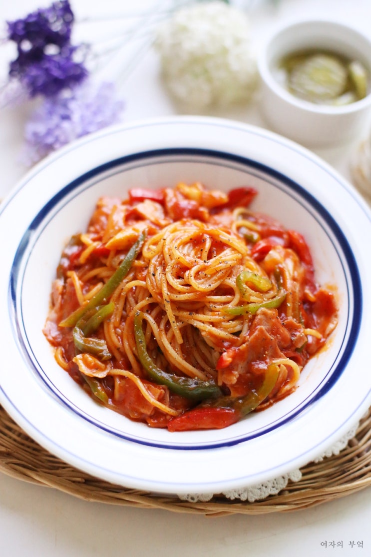 베이컨 토마토 파스타스파게티 만들기 요리 파스타 면 삶는 시간 네이버 블로그