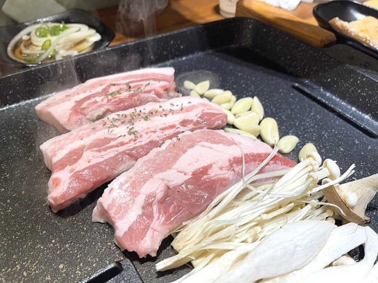 구서동 샐러드바가 만족스러웠던 삼겹식당 구서점 🐷 가족외식 하기 좋은 곳 네이버 블로그