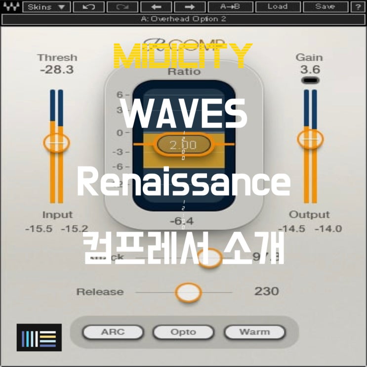 [WAVES] Renaissance Compressor 컴프레서 알아보기 : 네이버 블로그