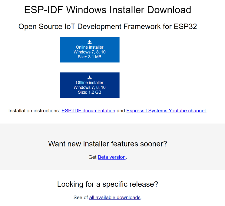 ESP-IDF Windows 에서 설치하기 : 네이버 블로그