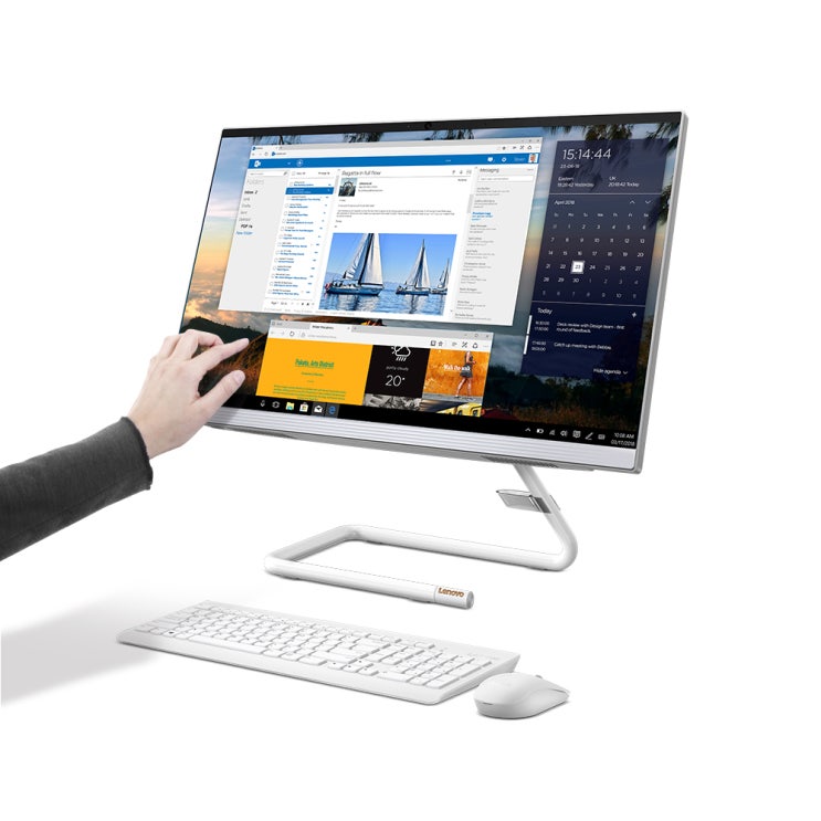 많이 팔린 레노버 일체형 PC ideaCentre AIO3-27 (펜티엄골드 G6400T 68.5cm), WIN10 Home ...