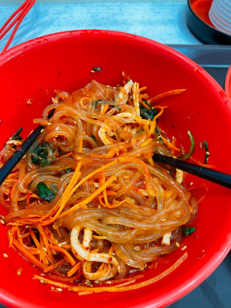 부산 광안리 밀면 맛집 비빔당면 맛있고 친절한곳 / 먹거리탐방 : 네이버 블로그