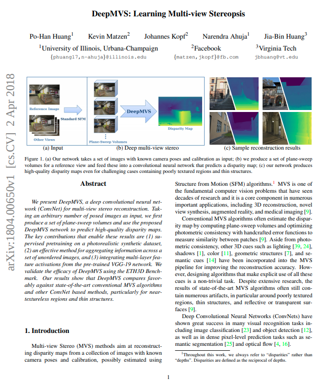 [논문 리뷰] DeepMVS: Learning Multi-view Stereopsis : 네이버 블로그