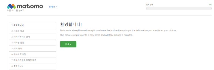 [Matomo] 2. Matomo 설치 : 네이버 블로그