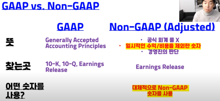 손익계산서 기초-#5, GAAP vs. Non-GAAP : 네이버 블로그