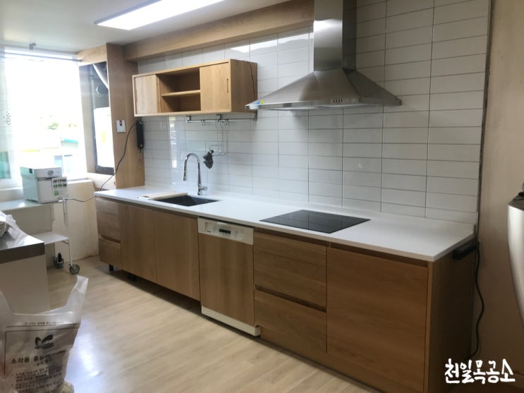 전주 오크 원목 싱크대 제작 전주 익산 천일목공소 목공방 원목가구 네이버 블로그