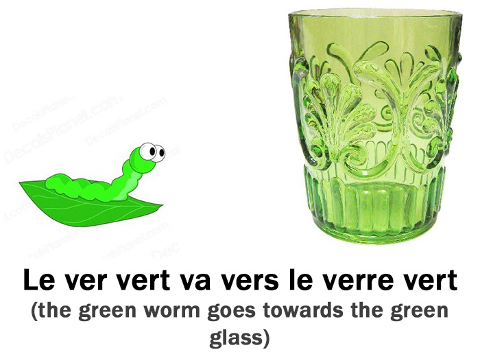 재미있는 프랑스어 "Le ver vert va vers le verre vert" : 네이버 블로그