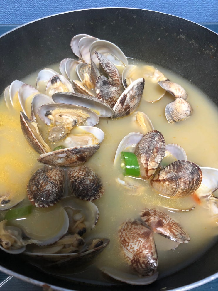 바지락술찜만들기 간단하고 맛있어요~ : 네이버 블로그