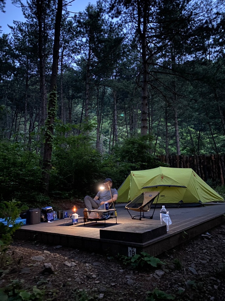 백패킹 성지 호명산 잣나무숲속캠핑장 (호잣캠) 퇴근박으로 다녀오다 (feat. 카즈카 워먼 55L) : 네이버 블로그