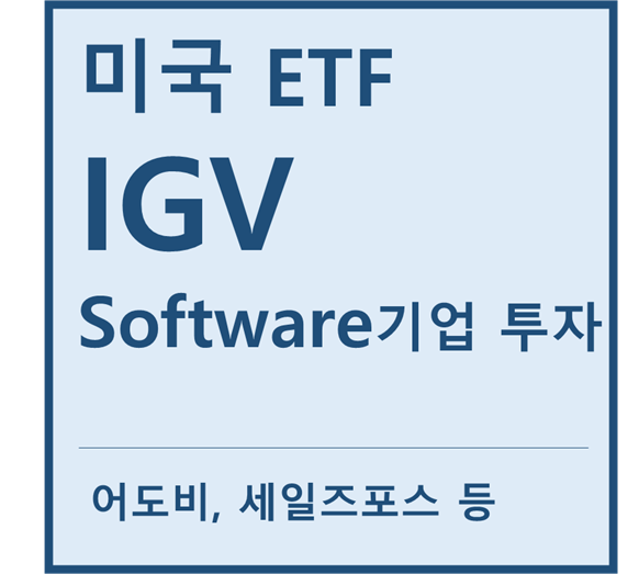 [미국ETF] "IGV" a.k.a 소프트웨어 기업 투자ETF(feat. 어도비, 세일즈포스, 마이크로소프트, 오라클, 블리자드 ...