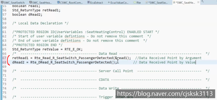 Mobilgene 실습 3 : SWC에 Sender-Receiver Interface, Port, Event, Access ...