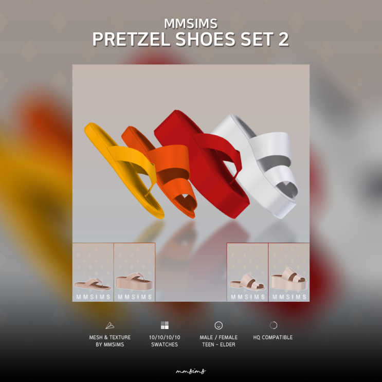 심즈4 CC 여심신발 · 남심신발 // MMSIMS Pretzel Shoes Set 2 : 네이버 블로그