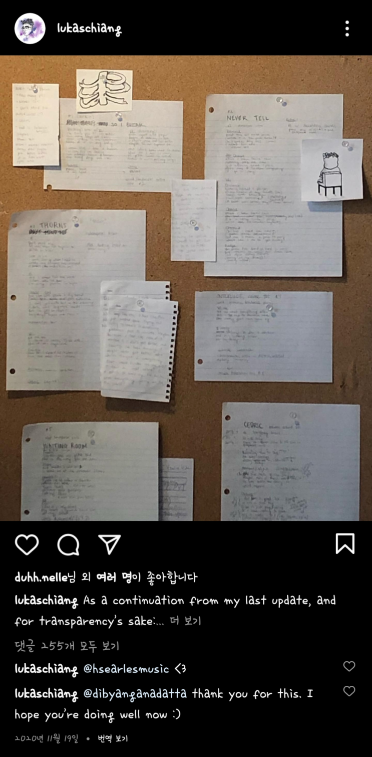 요즘 최애 싱어송라이터 Luke Chiang(루크 치앙) 파헤치기! (+ 음악 활동 중단 이유) : 네이버 블로그