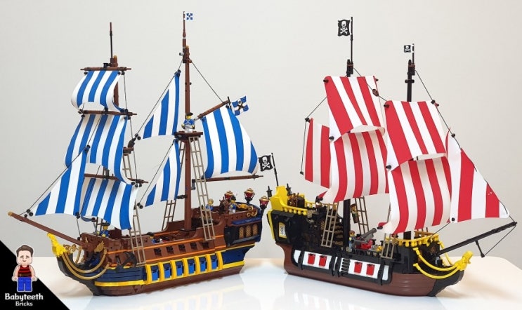 레고 해적 창작 : 캐리비안 클리퍼 리모델링(2021.ver) Lego pirates MOC : Caribbean clipper ...