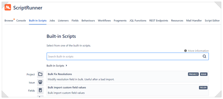 Scriptrunner for Jira - Project 정보 설정 : 네이버 블로그