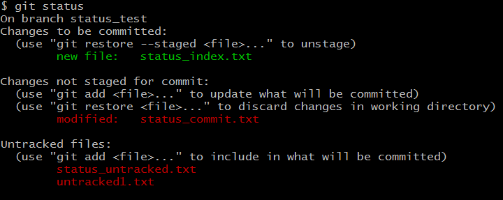 git status 사용법 : 네이버 블로그