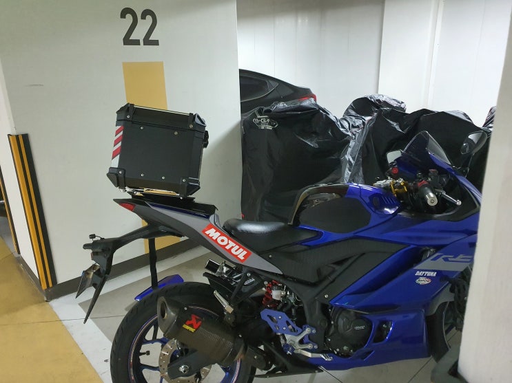YZF-R3 2020 - 탑박스 장착 : 네이버 블로그
