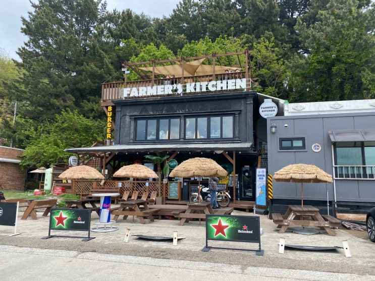 강원도 Day 2 양양 수제버거 맛집 파머스키친｜양양 핫플레이스｜더블치즈버거｜하와이언버거｜감자튀김｜어니언링｜영업시간