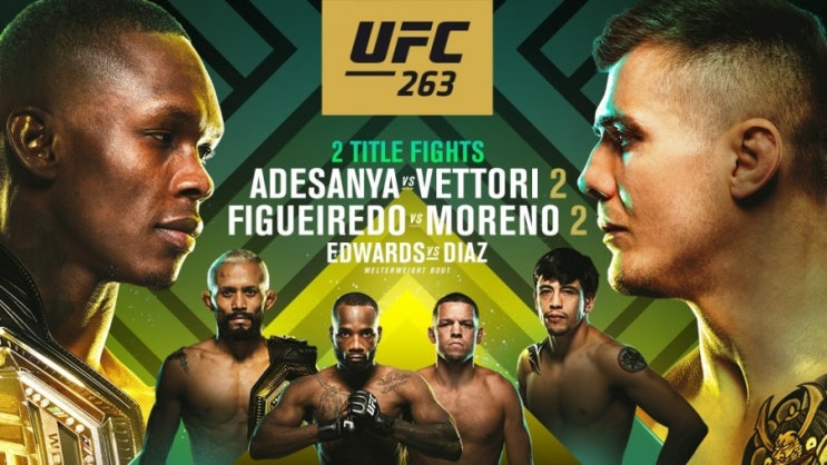 UFC 263: 아데사냐 vs 베토리 미국 50만, 전세계 60만 장 판매 등 MMA 뉴스 : 네이버 블로그