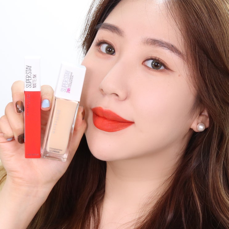 메이블린 뉴욕 슈퍼스테이 파운데이션 And 립 잉크 지속력 좋기로 유명한 여름 워터프루프 파데틴트 추천 네이버 블로그